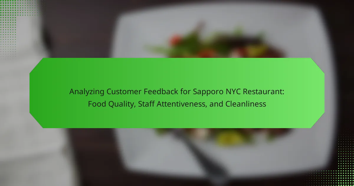 Analyzing Customer Feedback for Sapporo NYC Restaurant: Food Quality ...